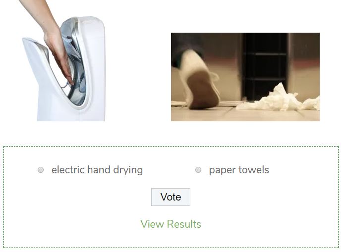 Poll: Which One Is More Hygienic? | electric Handdryer Association